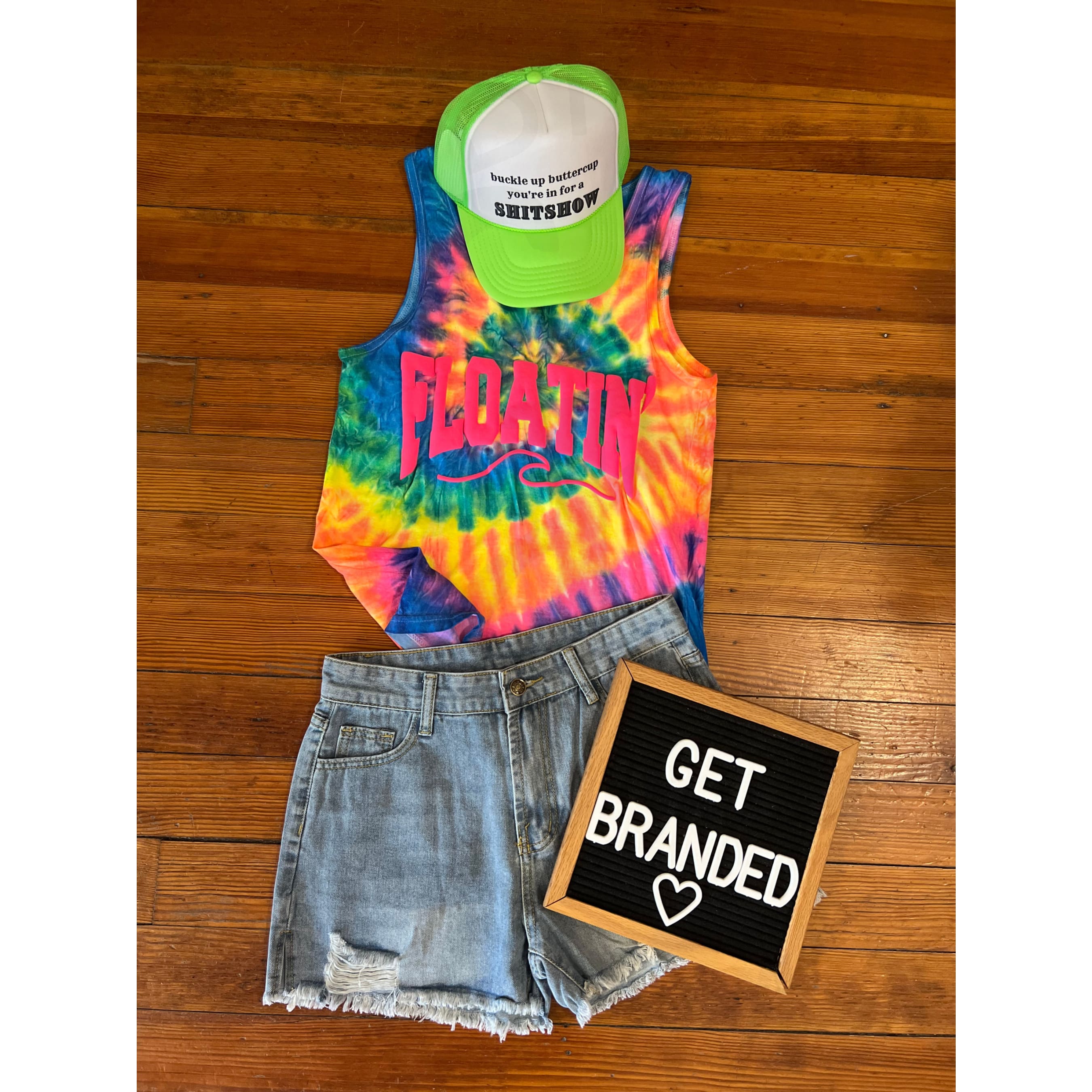 Get Branded Custom Tees - Floatin’ Tie-Dye Tank